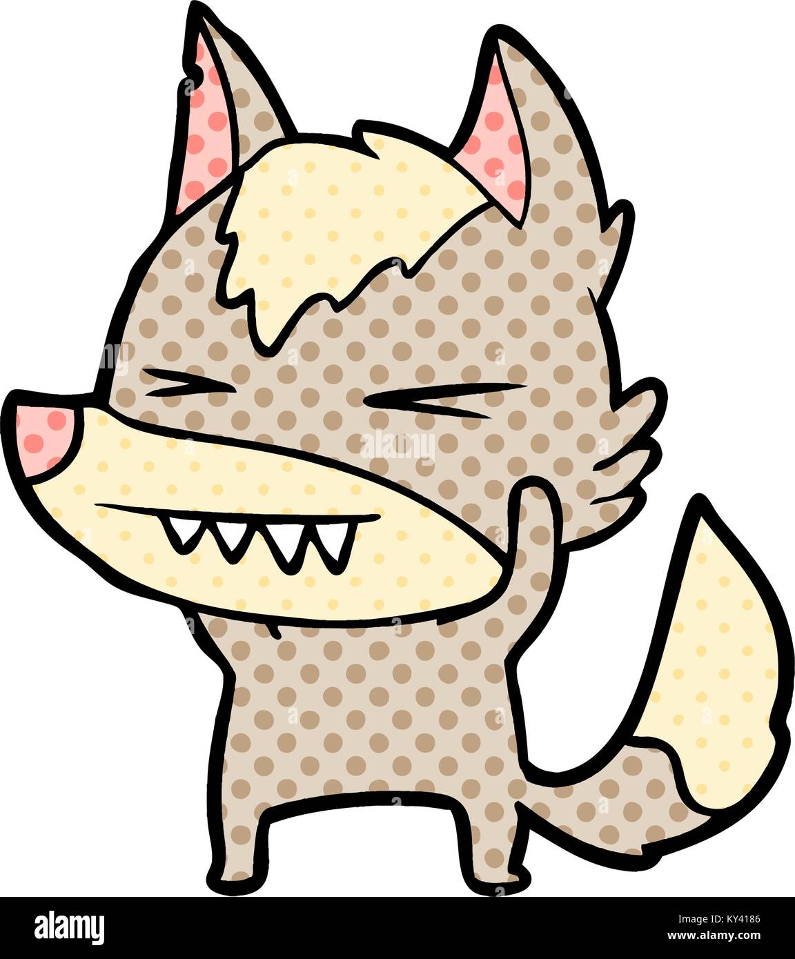 angry wolf cartoon Stock Vector Image & Art - Alamy