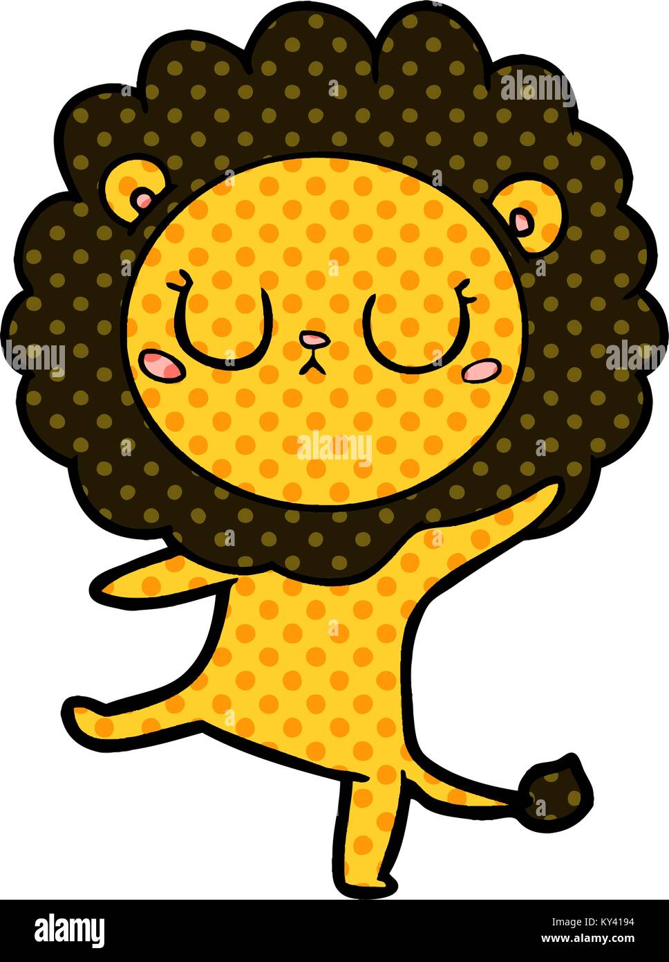cartoon lion dancing Stock Vector Image & Art - Alamy