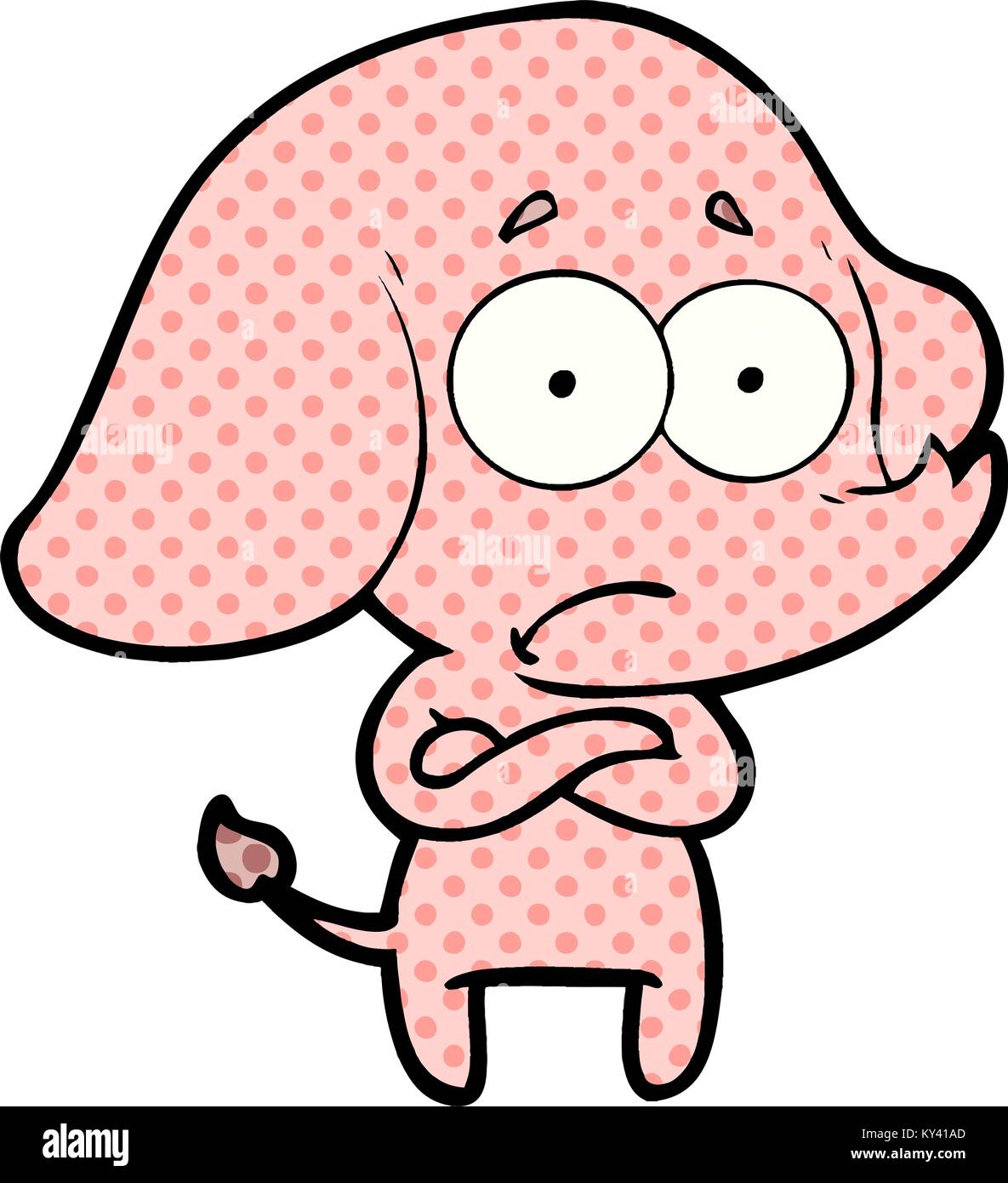 cartoon unsure elephant Stock Vector Image & Art - Alamy