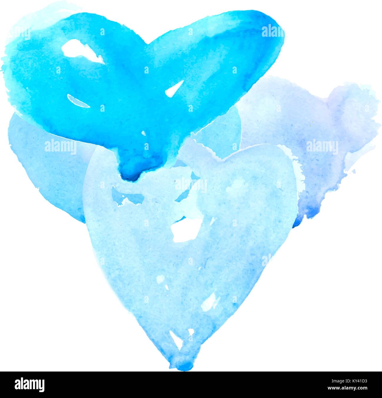 blue hearts symbol Stock Vector Image & Art - Alamy