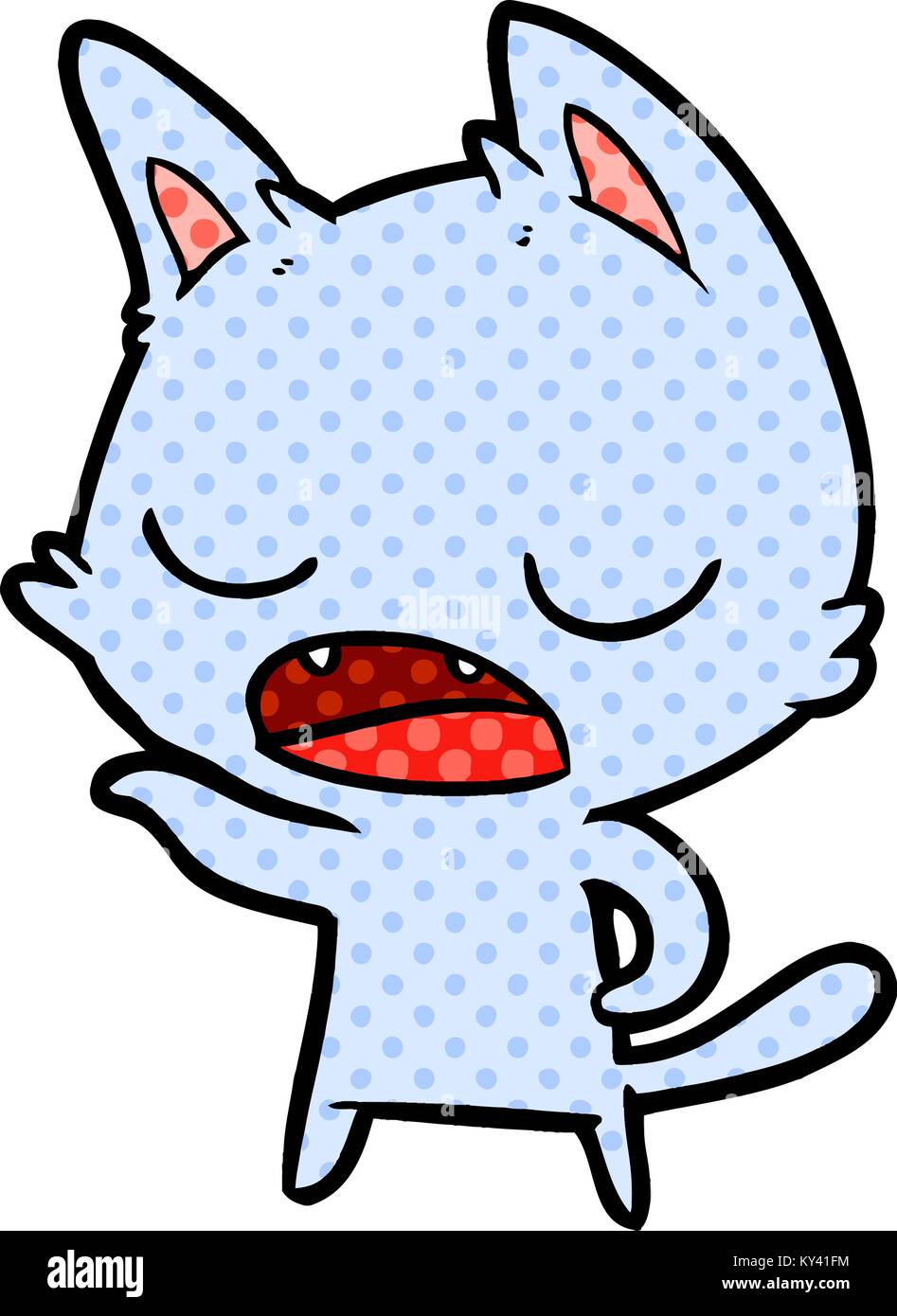 talking cat cartoon Stock Vector Image & Art - Alamy