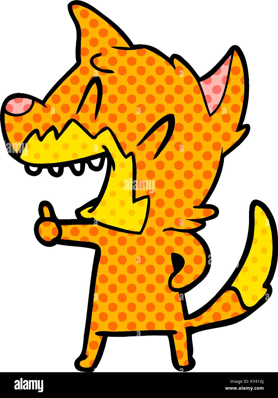 laughing fox cartoon Stock Vector Image & Art - Alamy