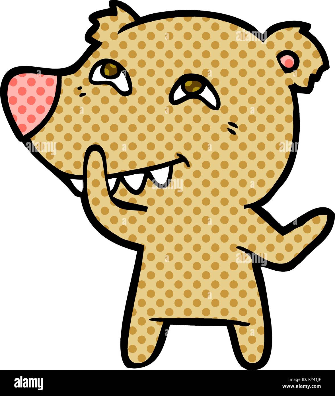 cartoon bear showing teeth Stock Vector Image & Art - Alamy
