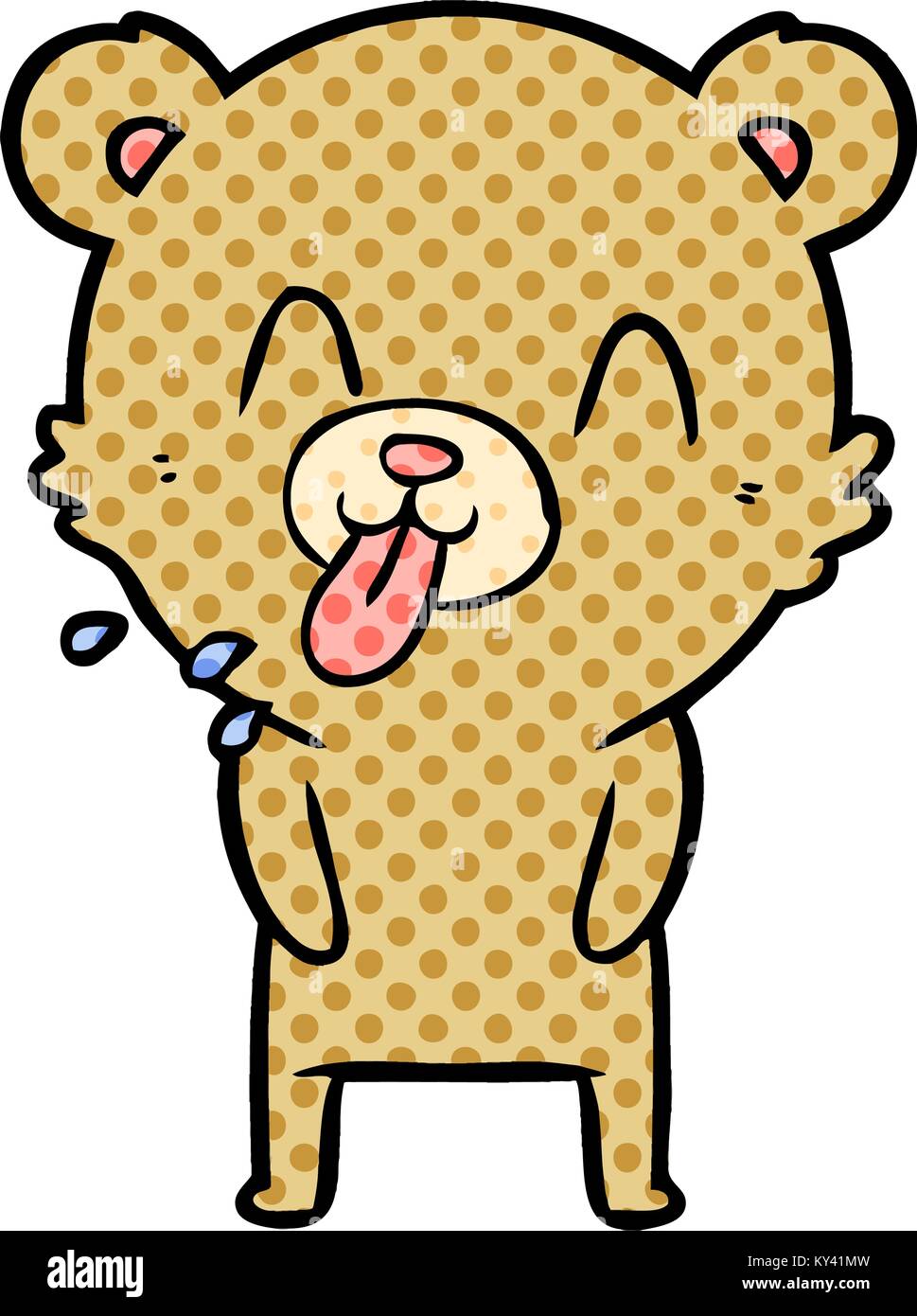 rude cartoon bear Stock Vector Image & Art - Alamy