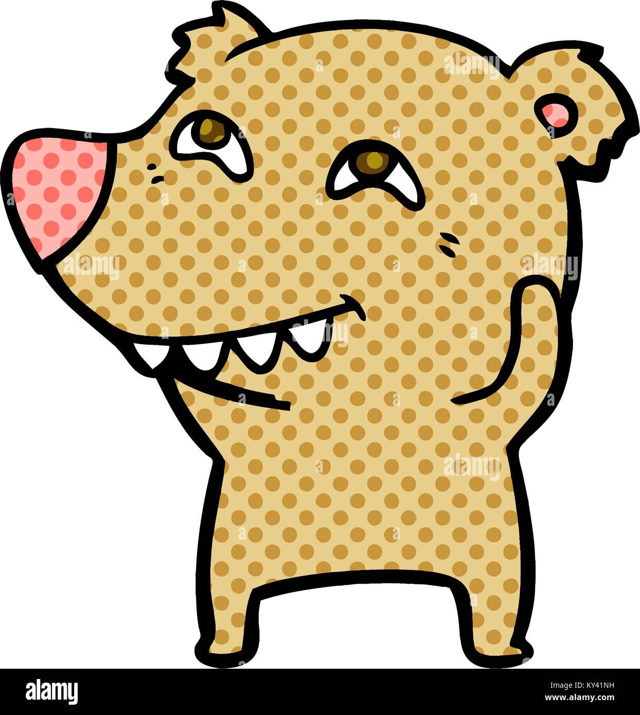 cartoon bear showing teeth Stock Vector Image & Art - Alamy