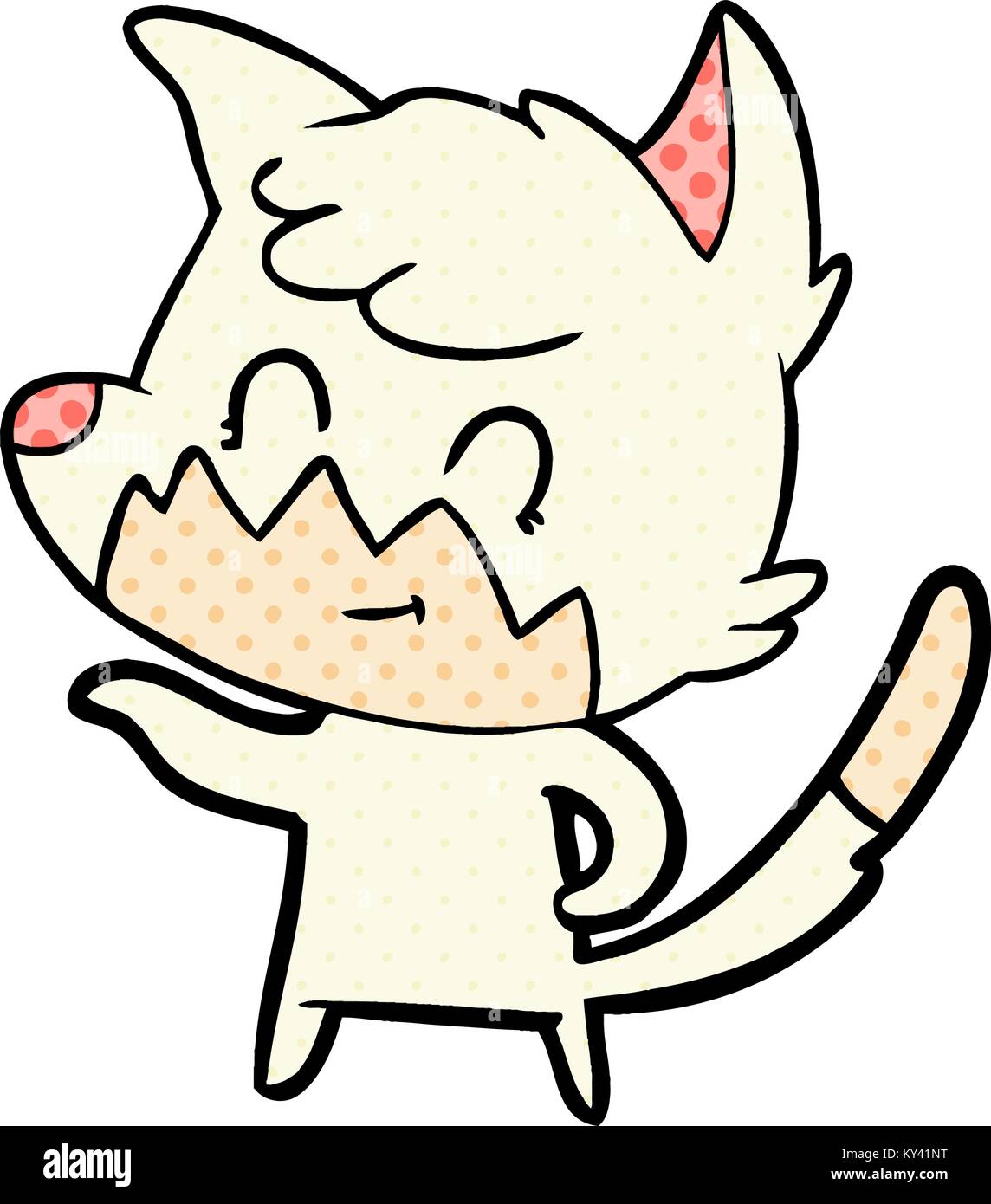 cartoon friendly fox Stock Vector Image & Art - Alamy