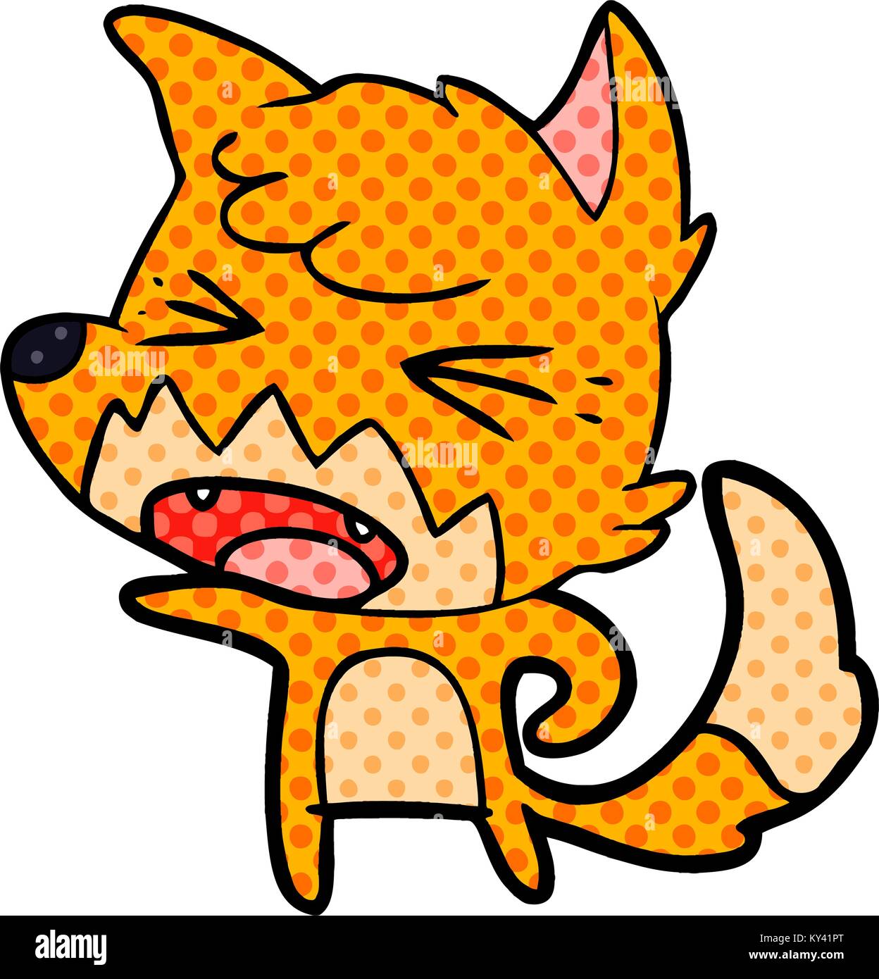 angry cartoon fox Stock Vector Image & Art - Alamy