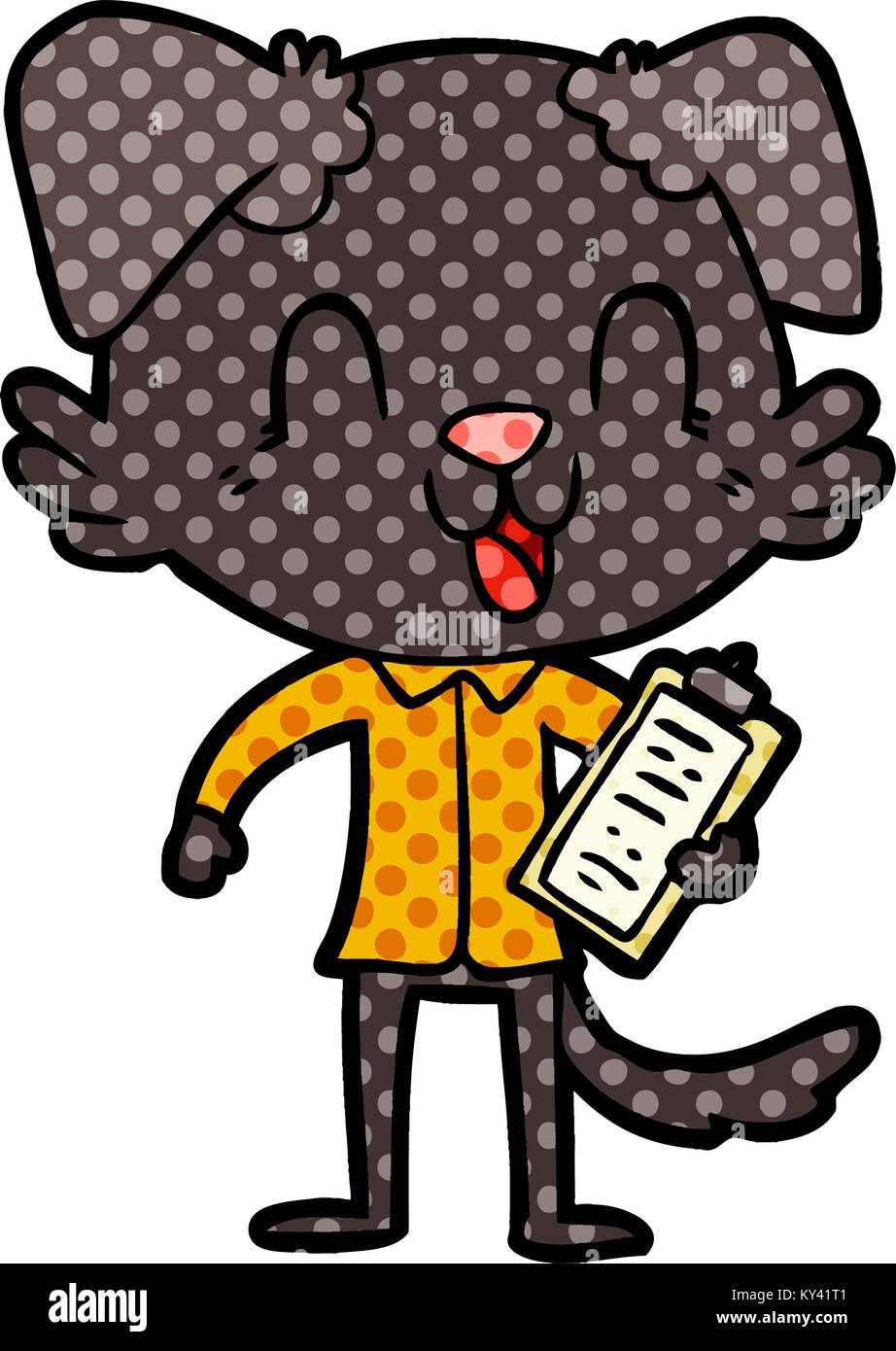 laughing cartoon dog boss Stock Vector Image & Art - Alamy