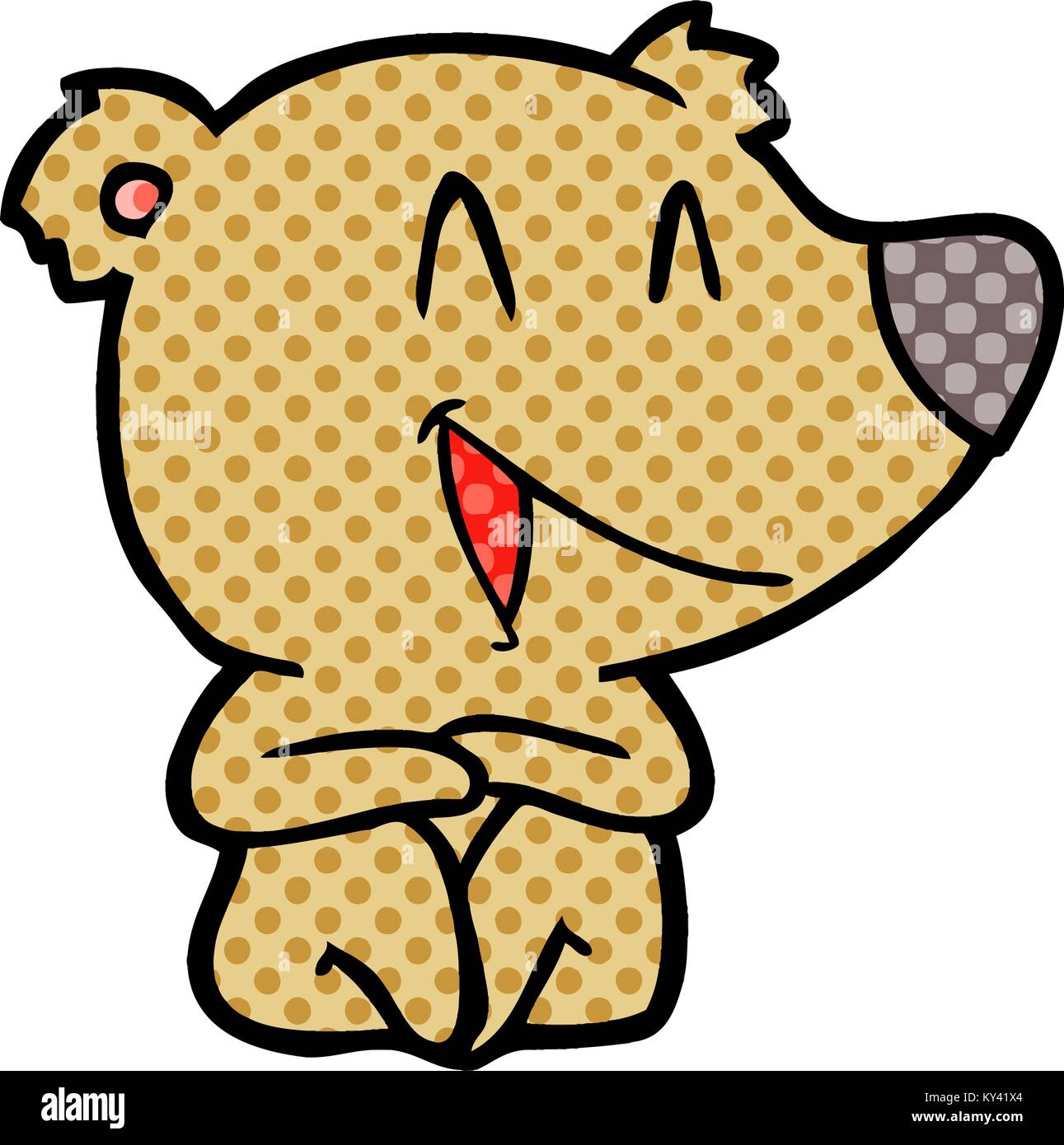 laughing bear cartoon Stock Vector Image & Art - Alamy