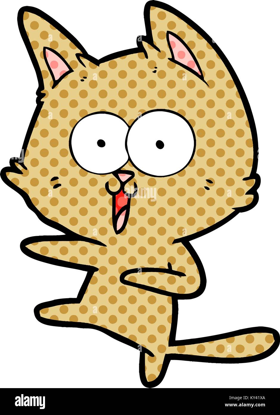 funny cartoon cat Stock Vector Image & Art - Alamy