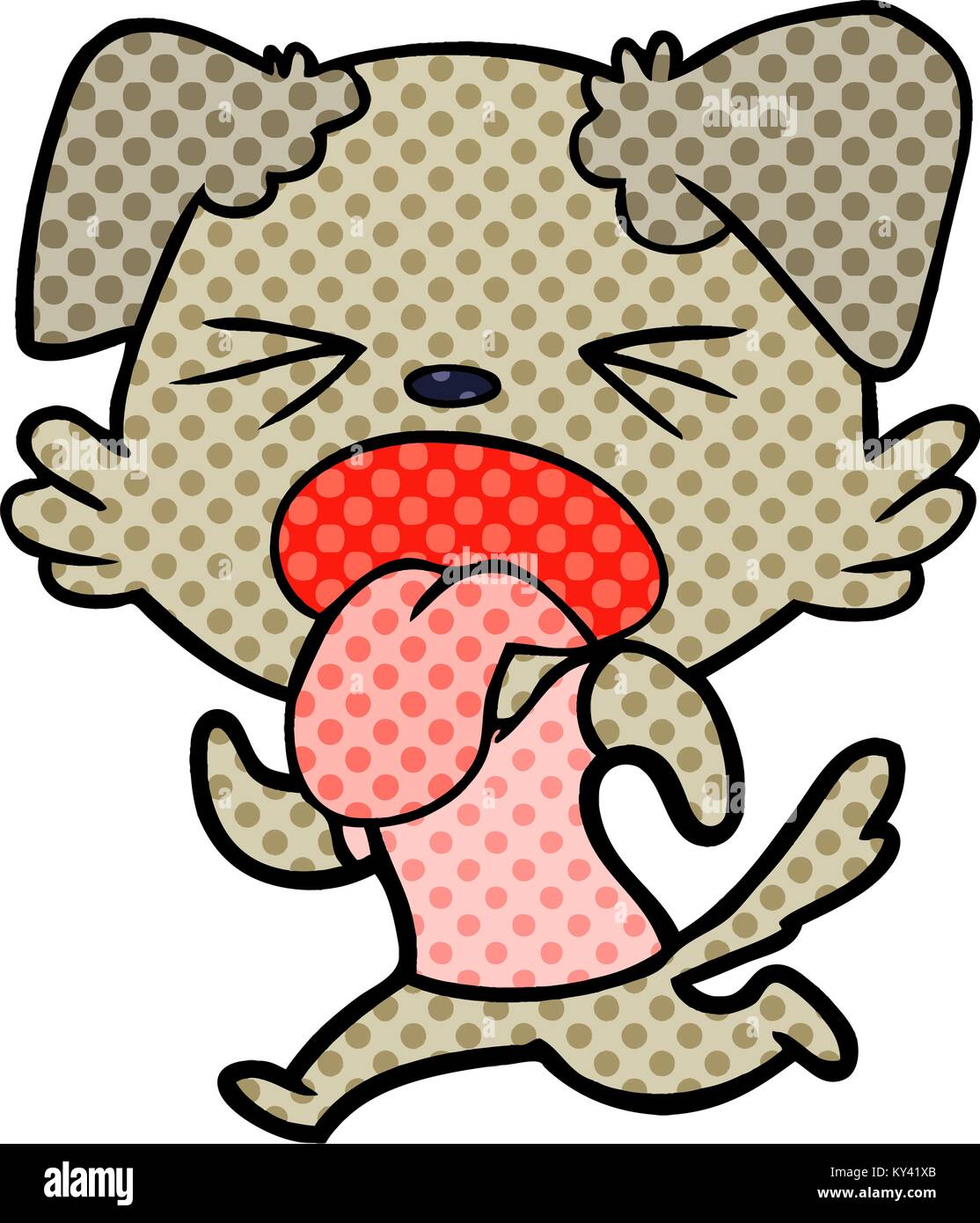 cartoon disgusted dog Stock Vector Image & Art - Alamy