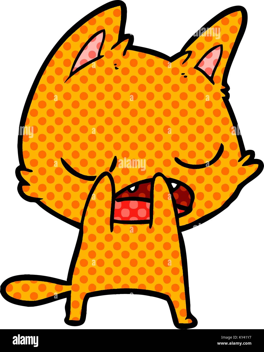 talking cat cartoon Stock Vector Image & Art - Alamy