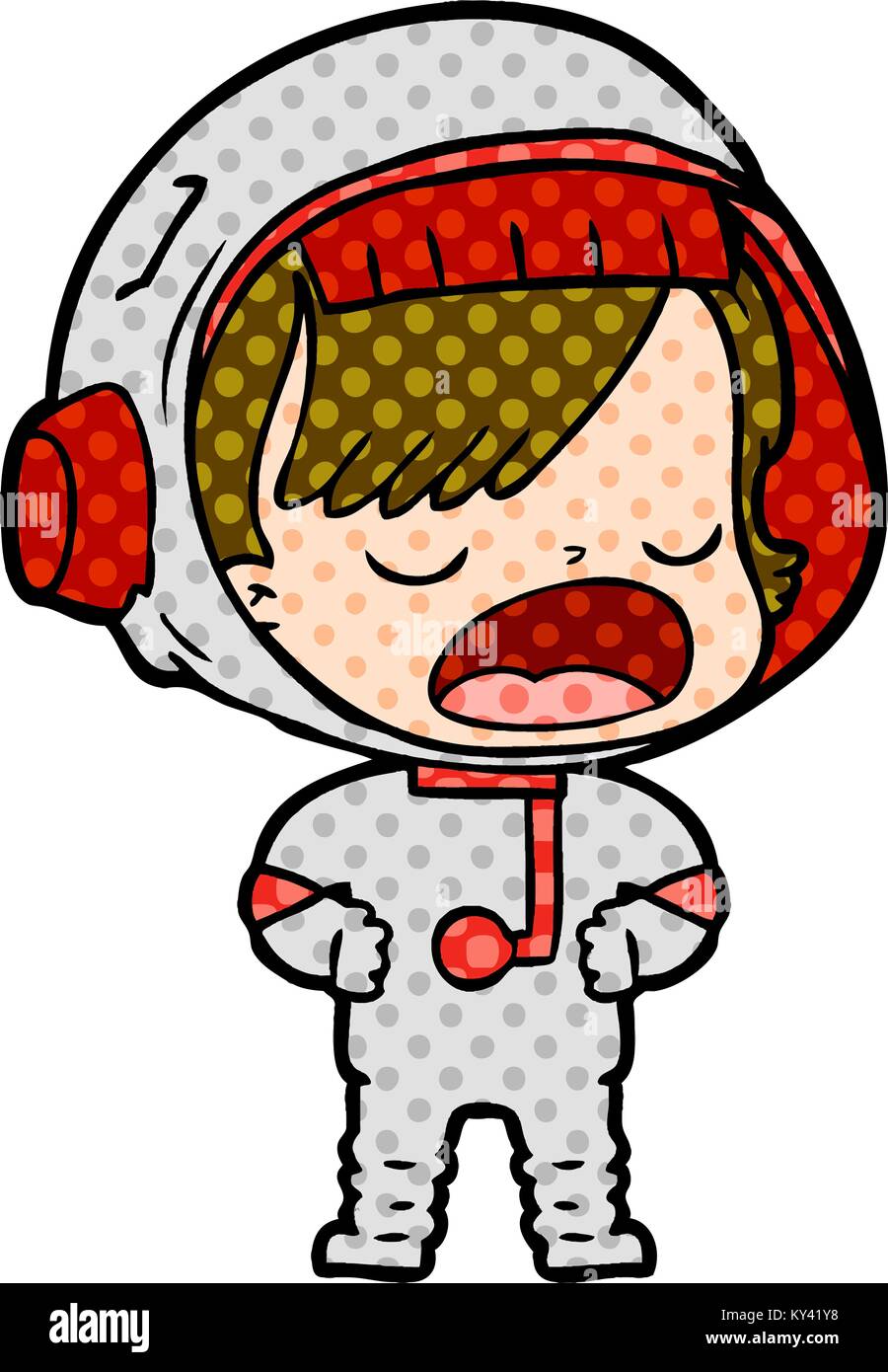 cartoon talking astronaut Stock Vector Image & Art - Alamy