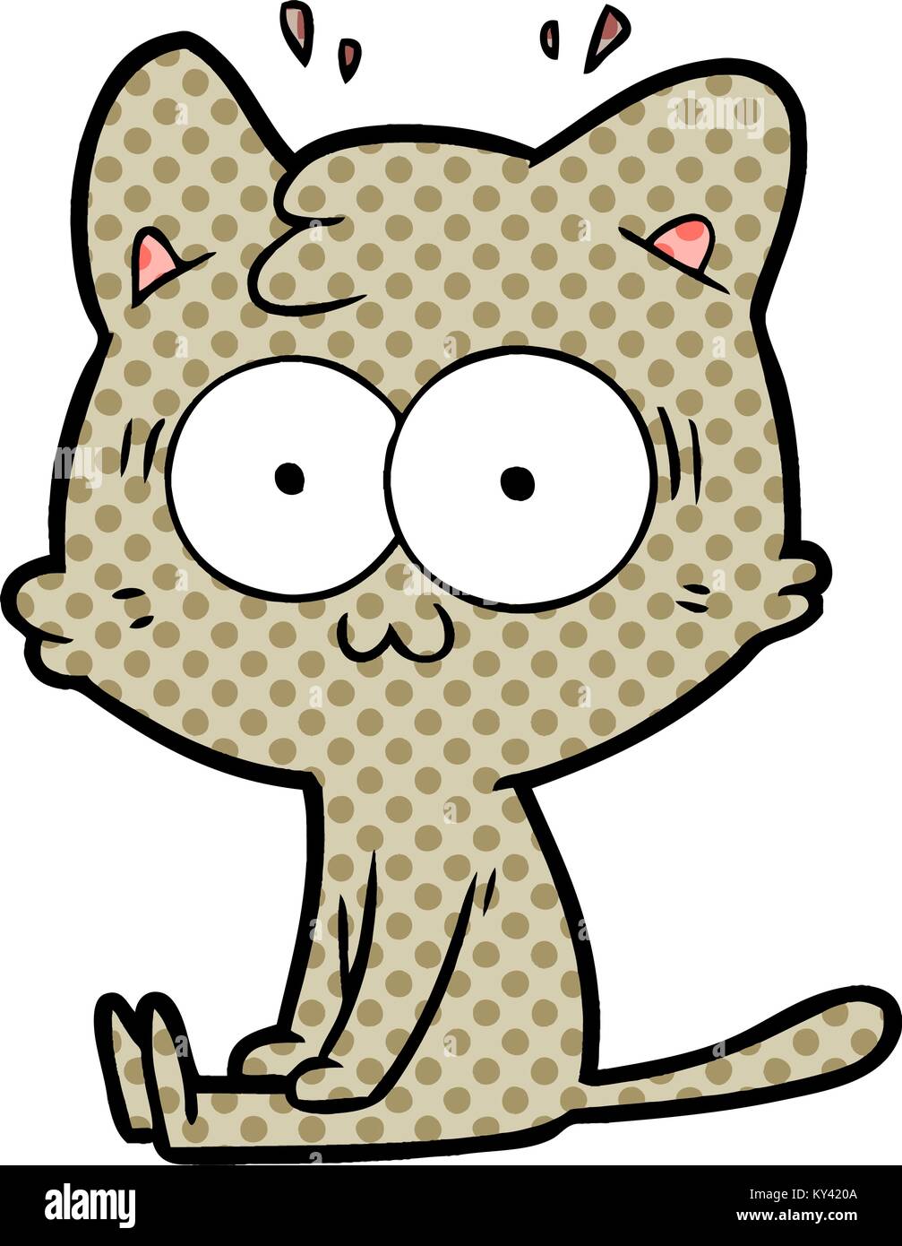 cartoon surprised cat Stock Vector Image & Art - Alamy