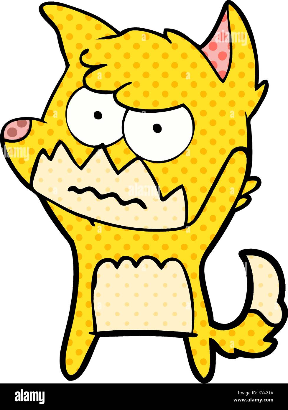 cartoon annoyed fox Stock Vector Image & Art - Alamy