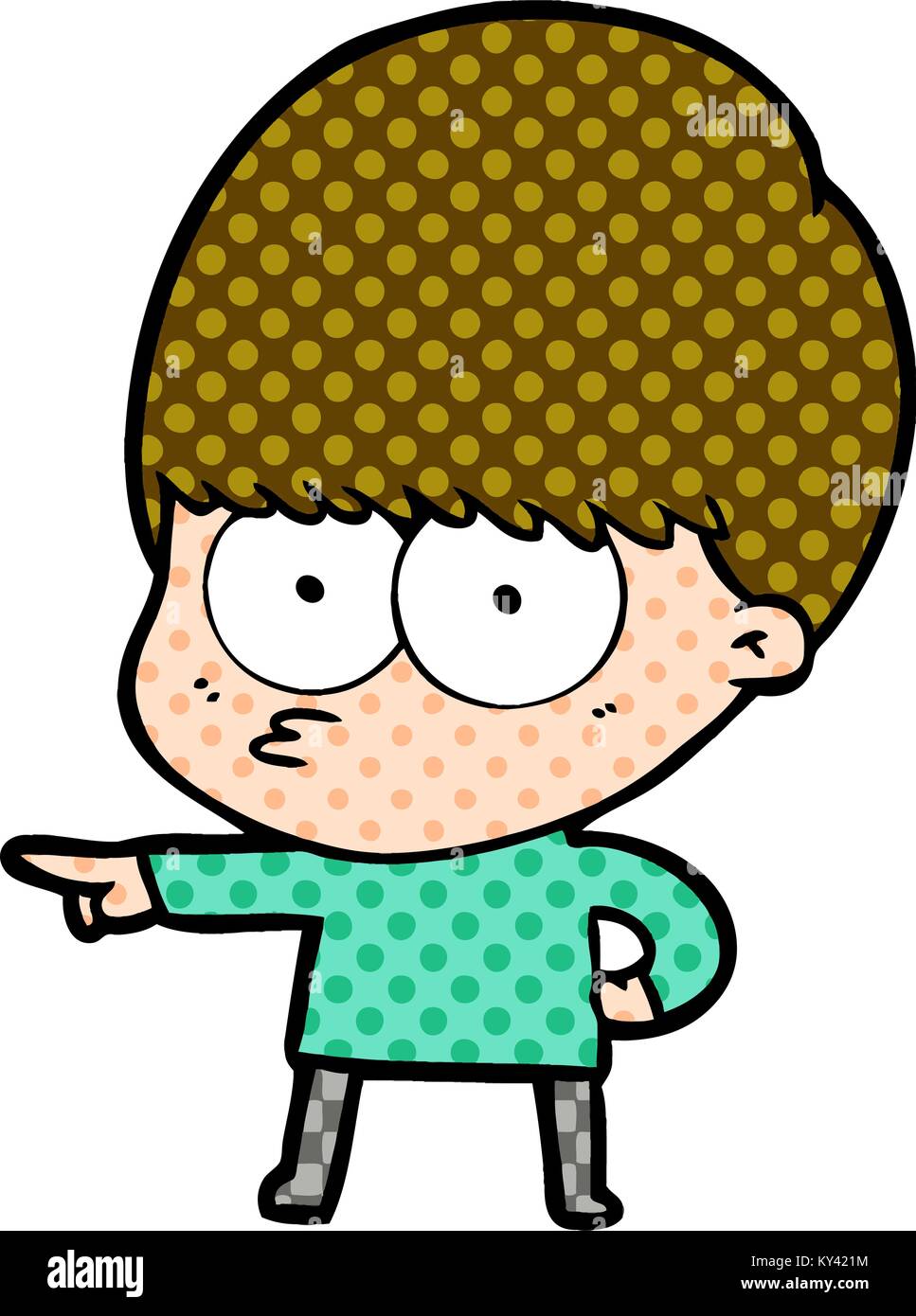 nervous cartoon boy Stock Vector Image & Art - Alamy