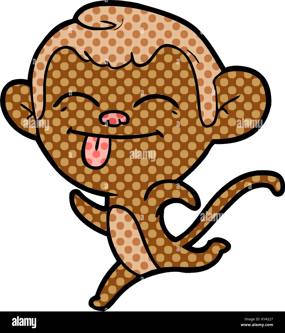 funny cartoon monkey Stock Vector Image & Art - Alamy