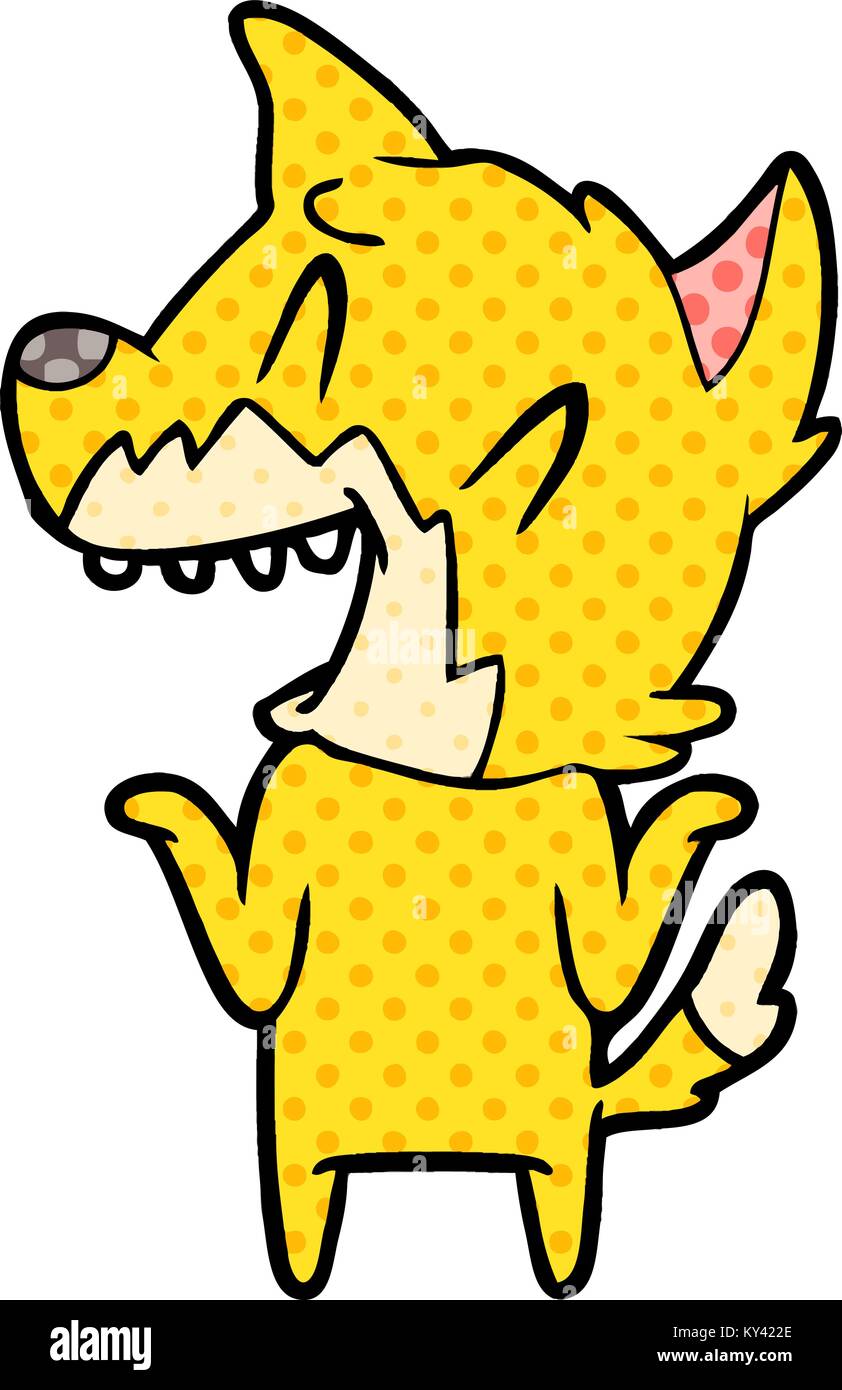 laughing fox cartoon Stock Vector Image & Art - Alamy