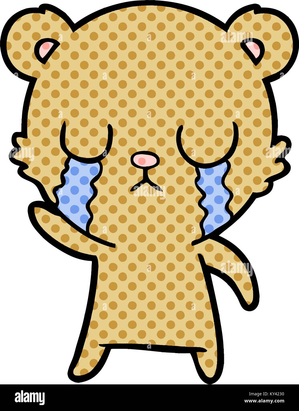 crying cartoon bear Stock Vector Image & Art - Alamy