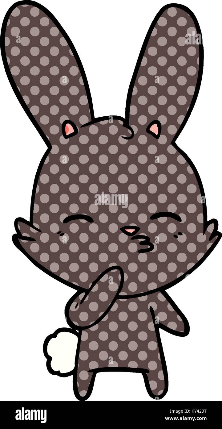 curious bunny cartoon Stock Vector Image & Art - Alamy