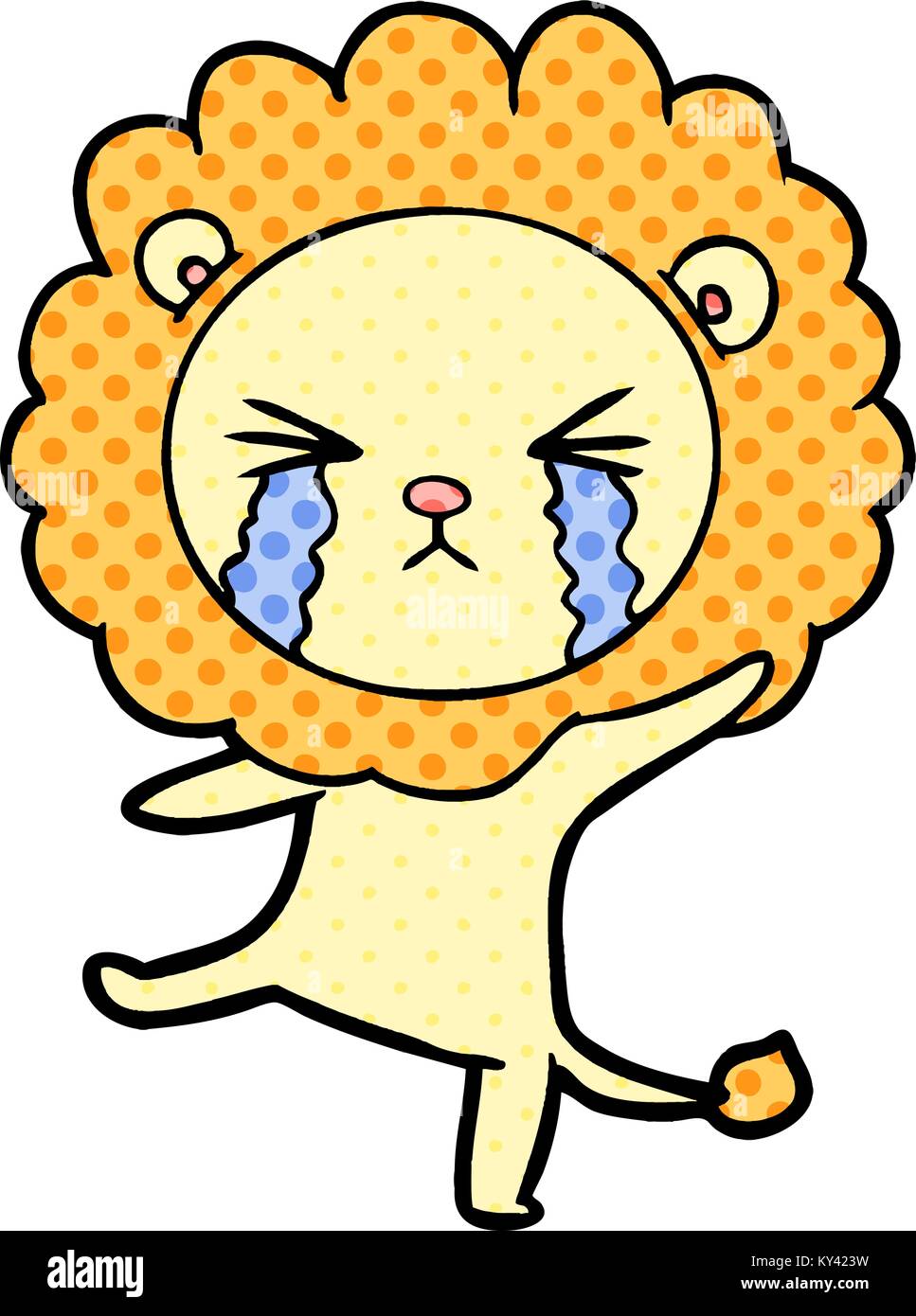 cartoon crying lion Stock Vector Image & Art - Alamy
