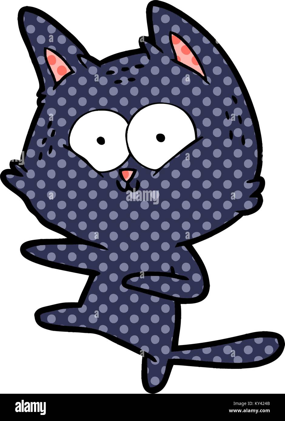 cartoon cat dancing Stock Vector Image & Art - Alamy
