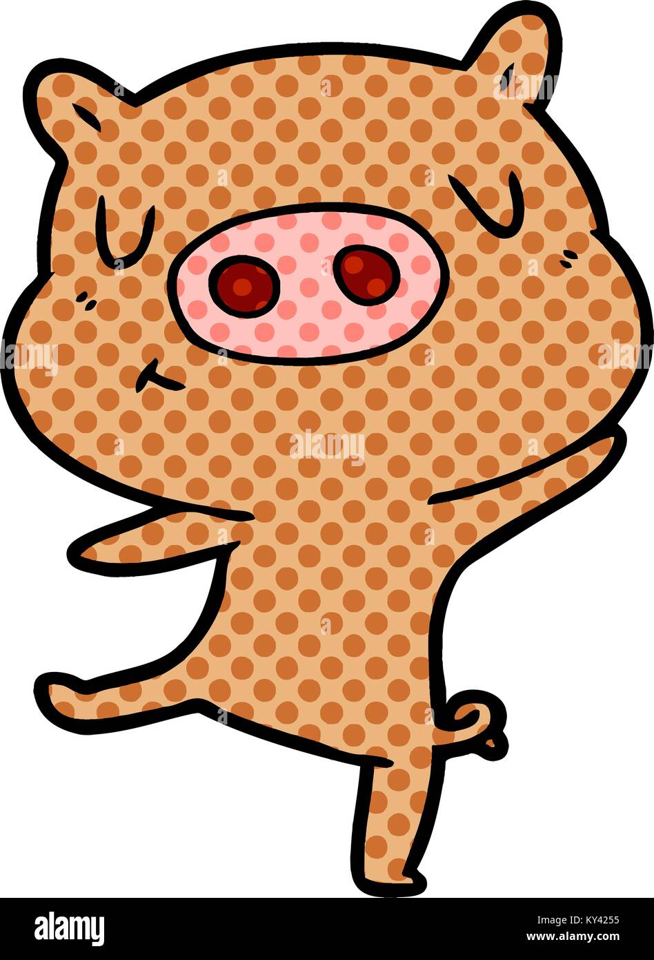 cartoon pig dancing Stock Vector Image & Art - Alamy