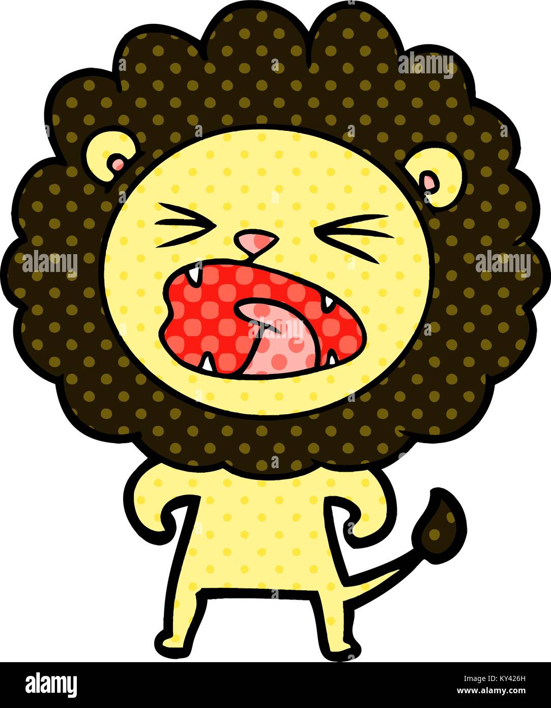 cartoon angry lion Stock Vector Image & Art - Alamy