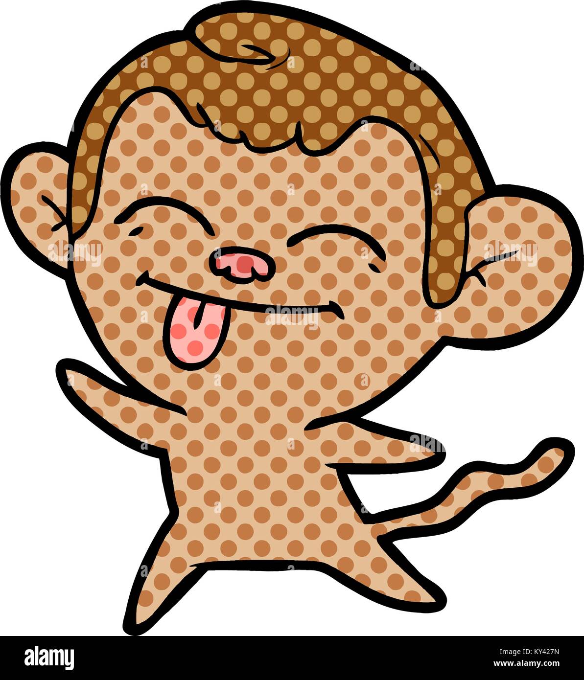 funny cartoon monkey Stock Vector Image & Art - Alamy