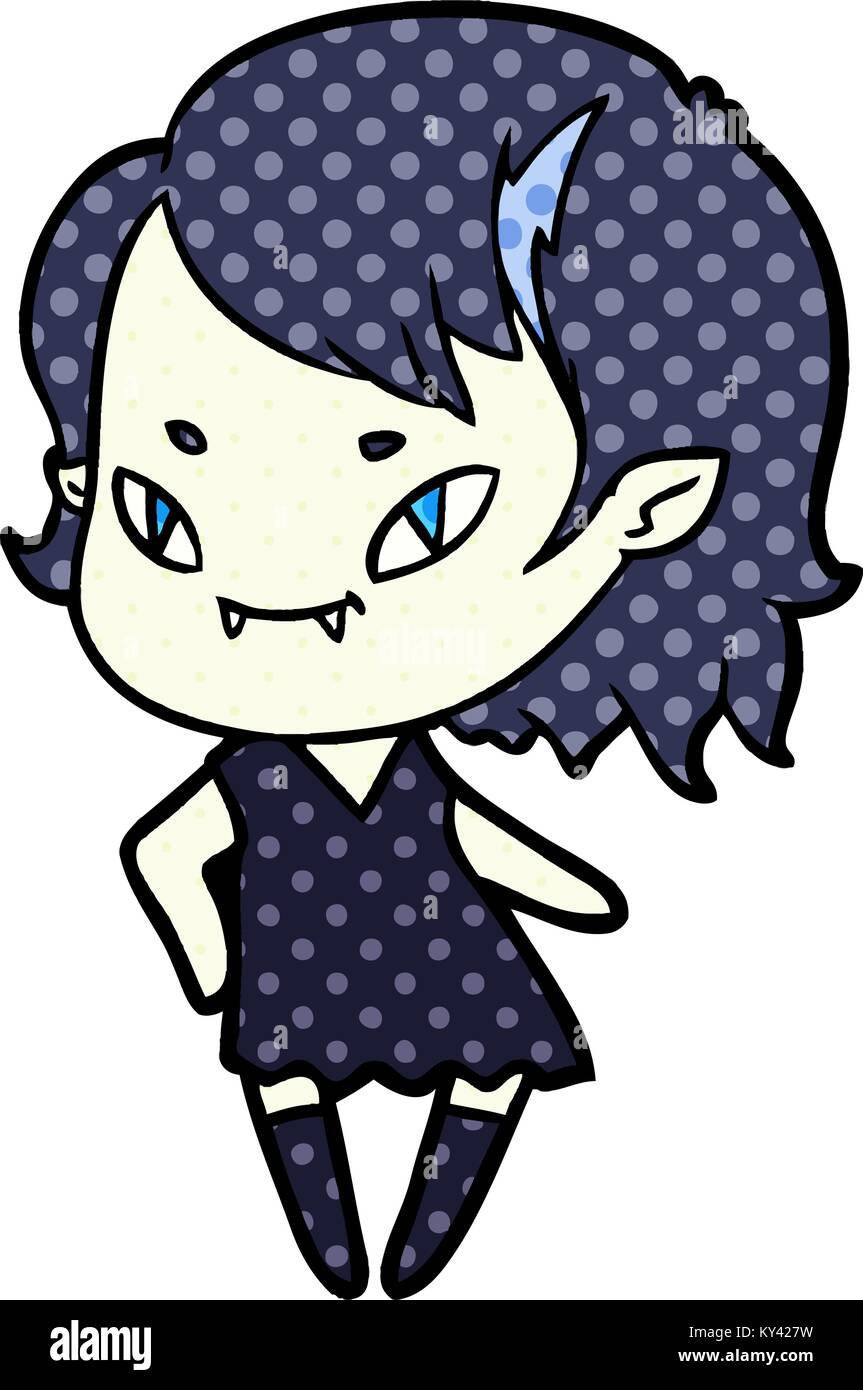 cartoon cool vampire girl Stock Vector Image & Art - Alamy
