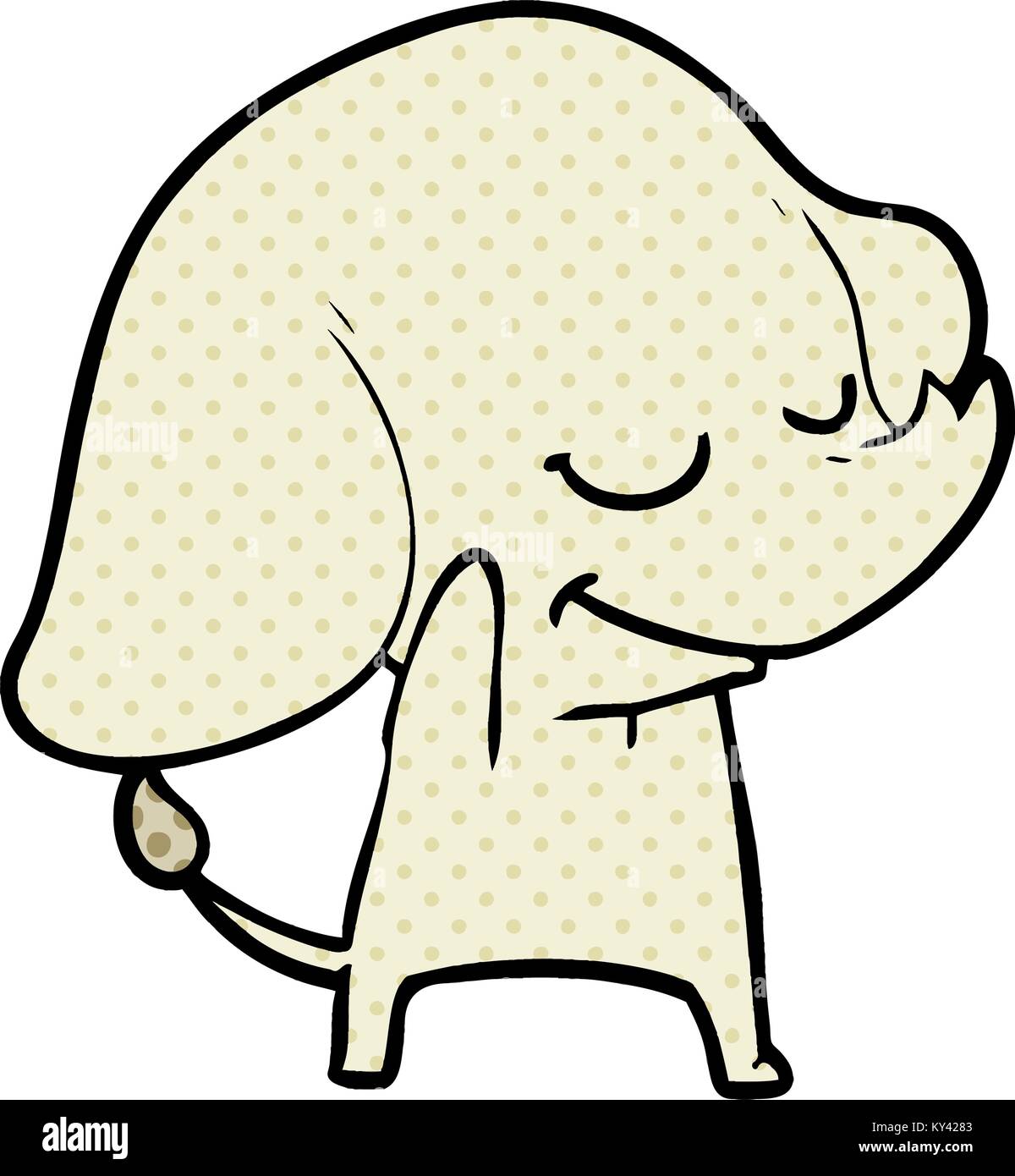 cartoon smiling elephant Stock Vector Image & Art - Alamy