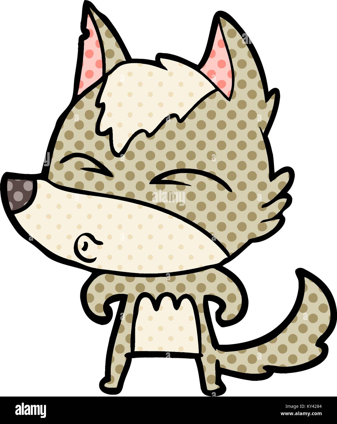 cartoon wolf whistling Stock Vector Image & Art - Alamy