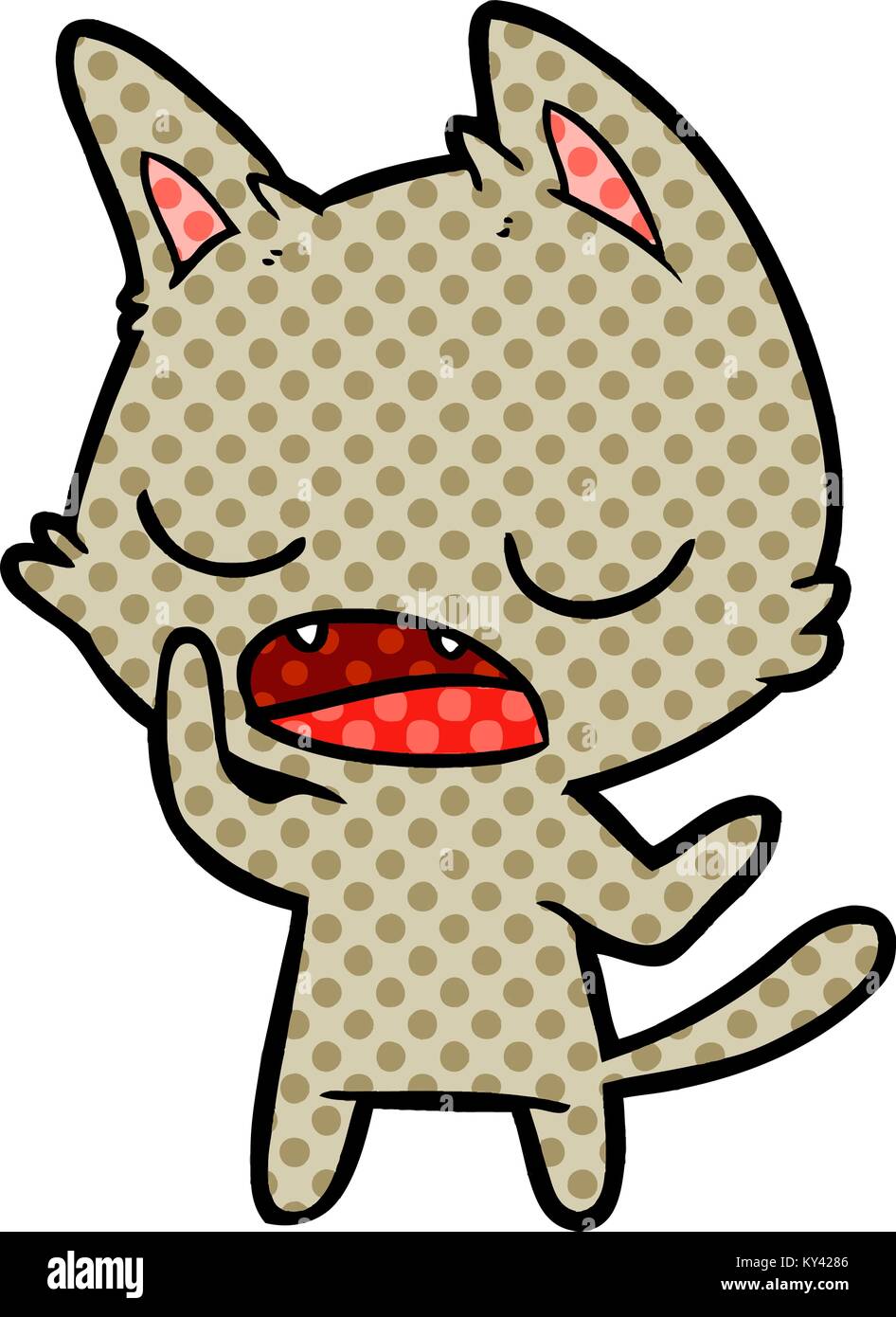 talking cat cartoon Stock Vector Image & Art - Alamy
