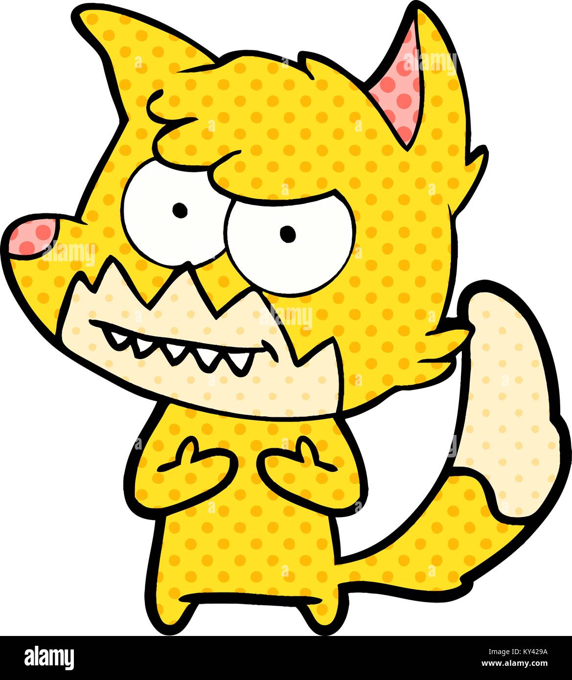 cartoon grinning fox Stock Vector Image & Art - Alamy