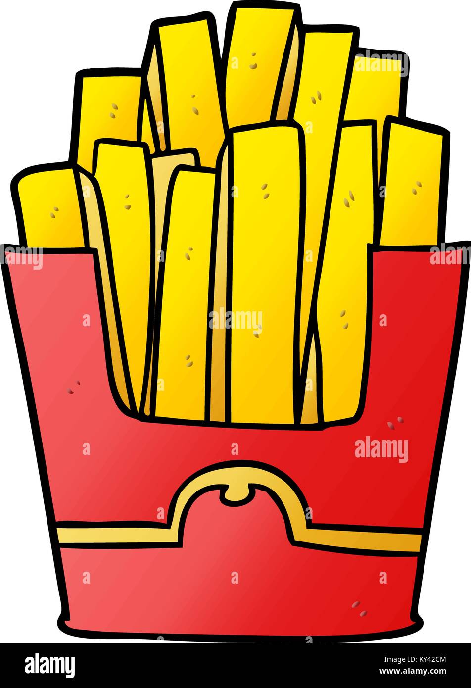 cartoon junk food fries Stock Vector Image & Art - Alamy