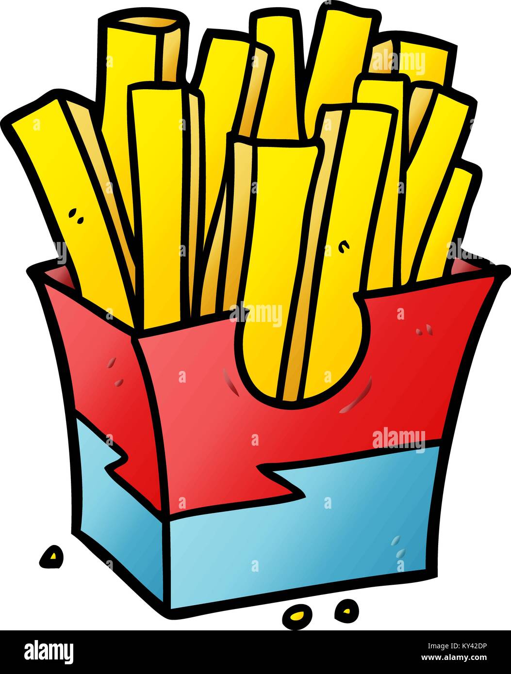 cartoon junk food fries Stock Vector Image & Art - Alamy