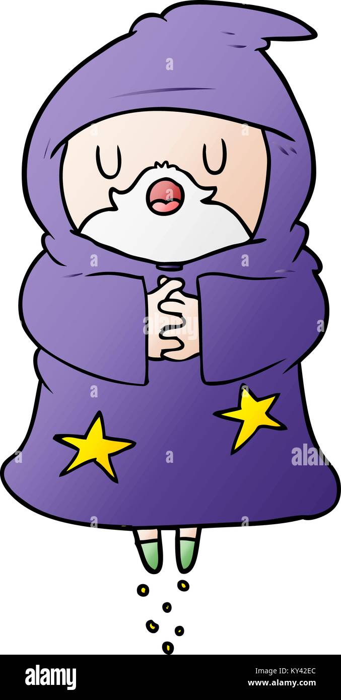 cartoon floating wizard Stock Vector Image & Art - Alamy