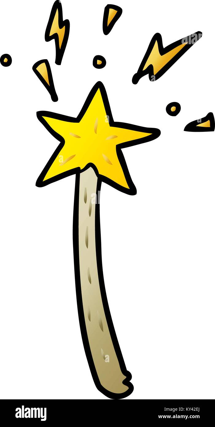 cartoon magic star wand Stock Vector Image & Art - Alamy