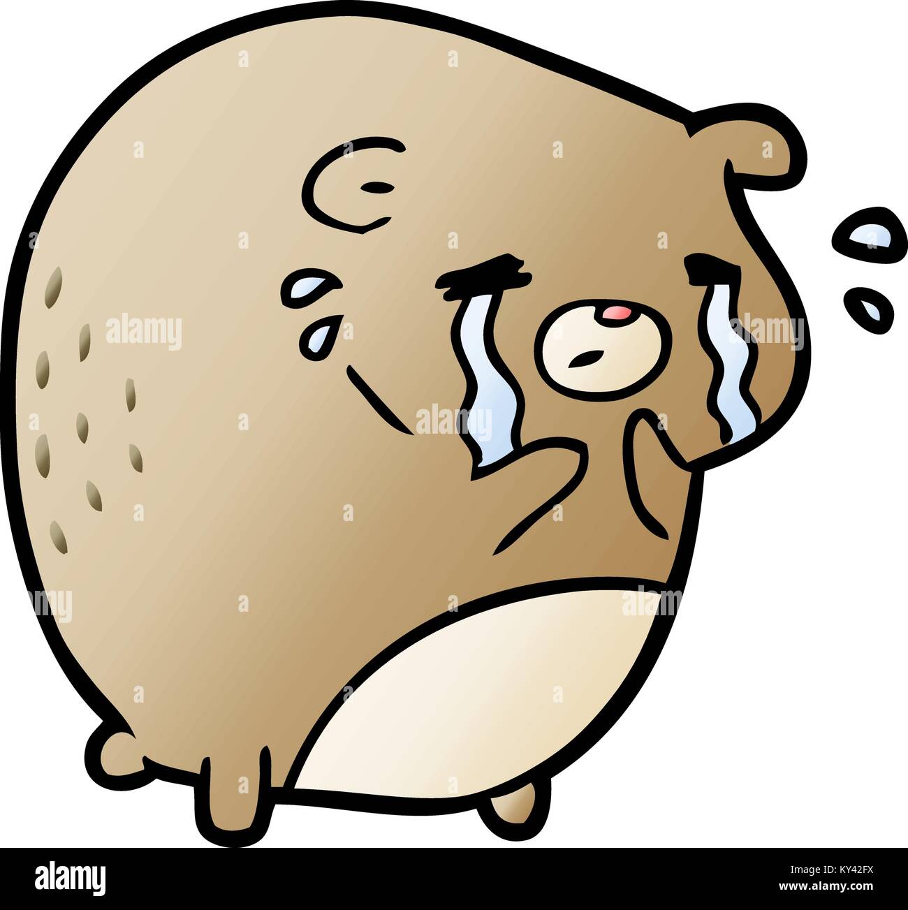cartoon crying bear Stock Vector Image & Art - Alamy