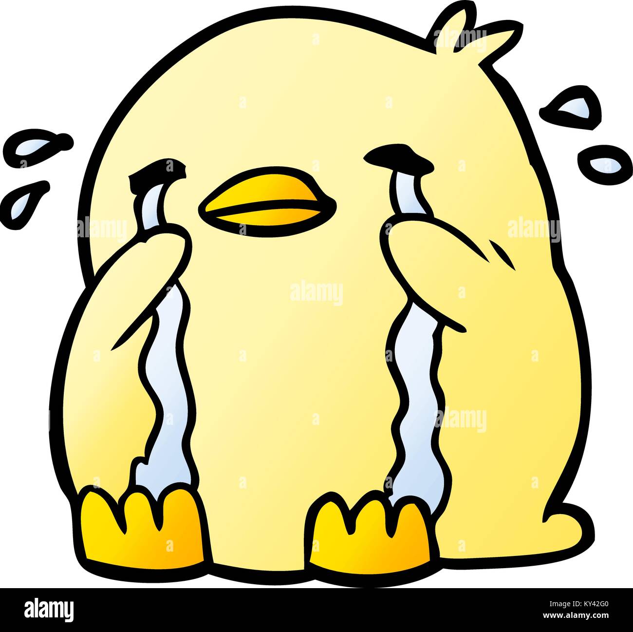 cartoon crying bird Stock Vector Image & Art - Alamy