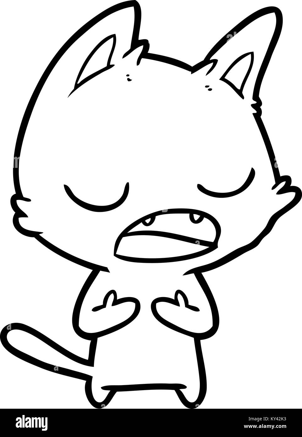 talking cat cartoon Stock Vector Image & Art - Alamy