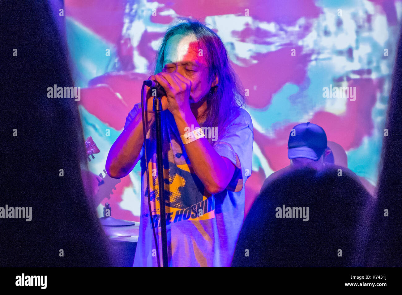 Damo Suzuki playing at Brighton's Komedia Studio Stock Photo - Alamy