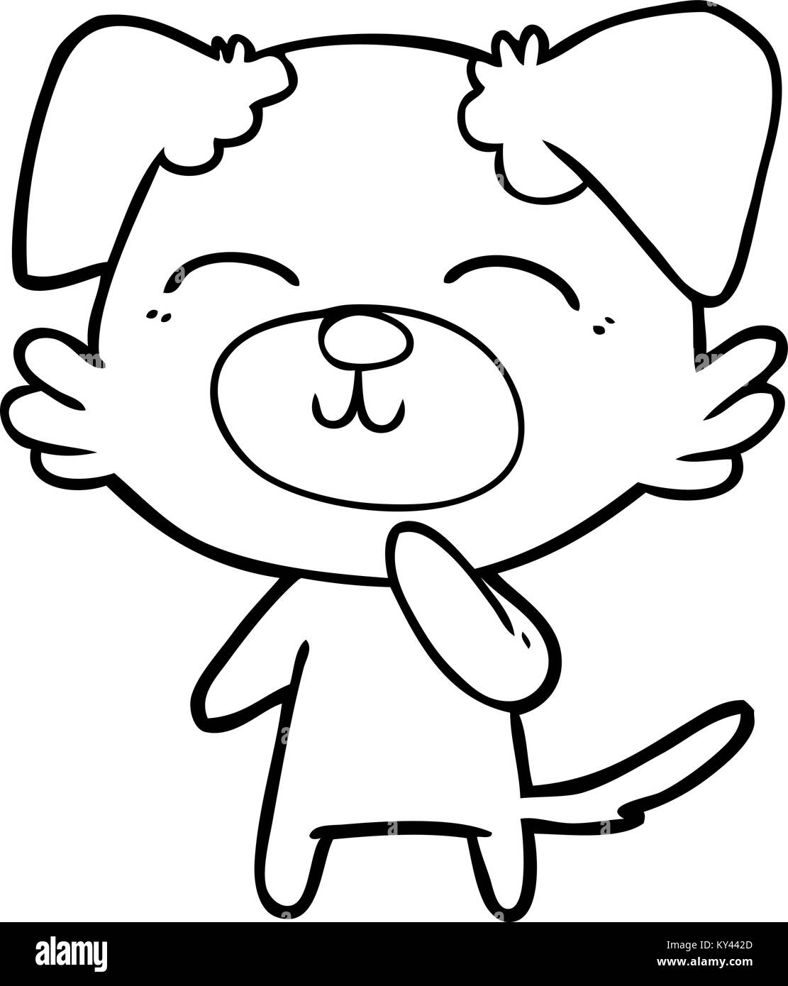 cartoon dog thinking Stock Vector Image & Art - Alamy