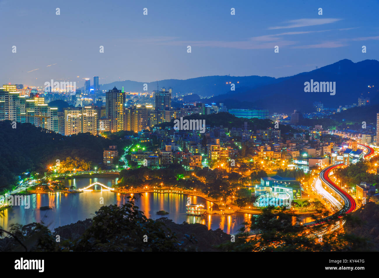 night view of taipei Stock Photo - Alamy