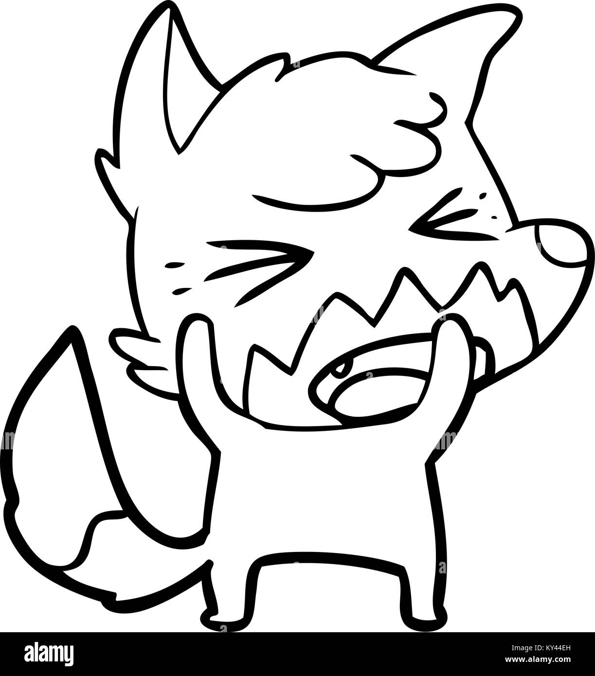 angry cartoon fox Stock Vector Image & Art - Alamy