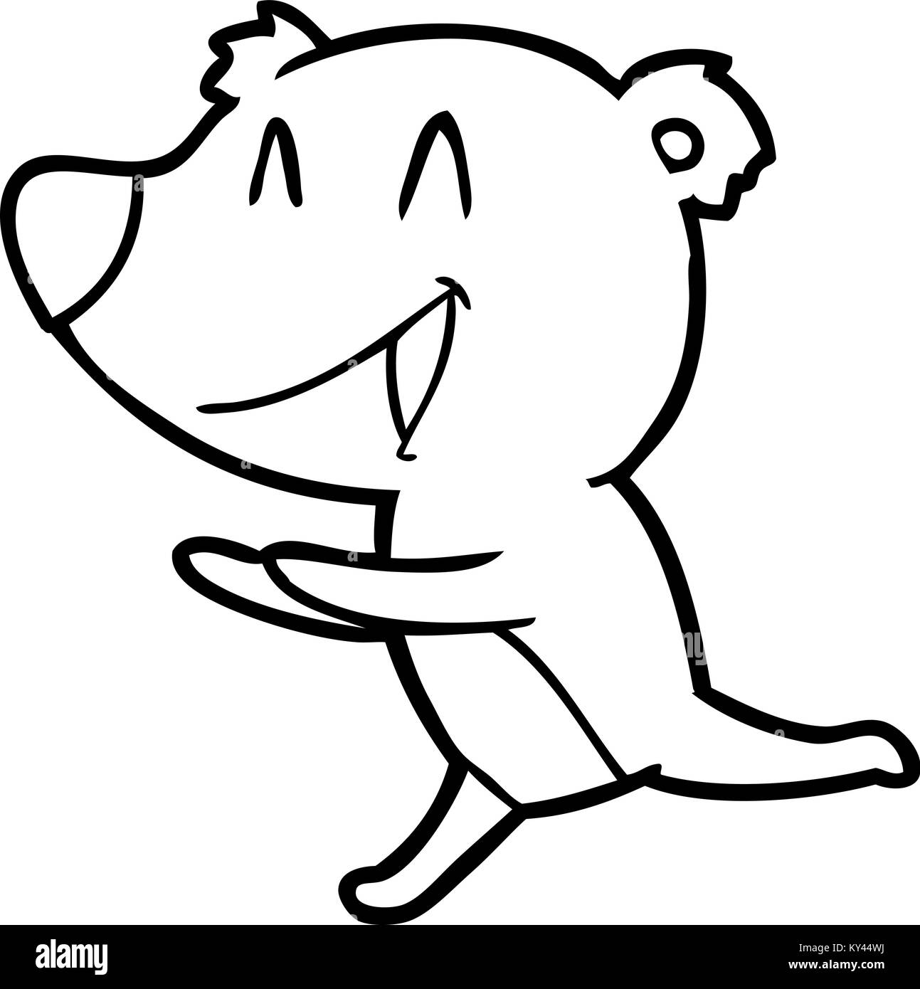 running bear cartoon Stock Vector Image & Art - Alamy