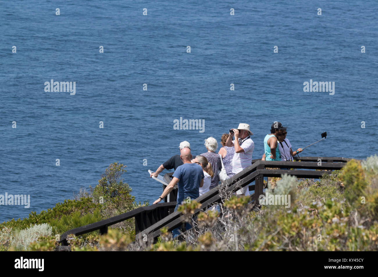 The whale watching lookout point at Cape Naturaliste, Naturaliste ...