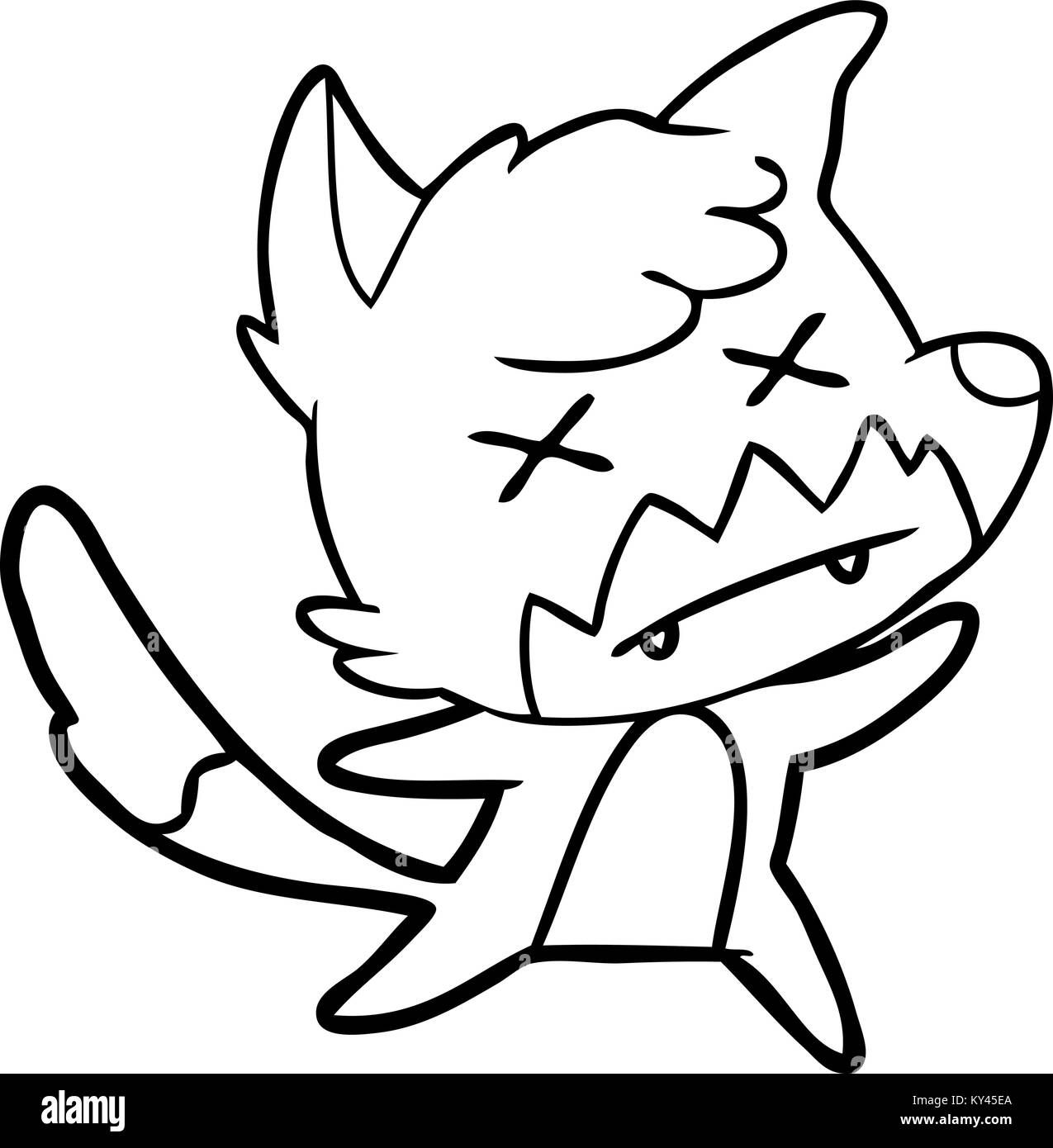 cartoon dead fox Stock Vector Image & Art - Alamy