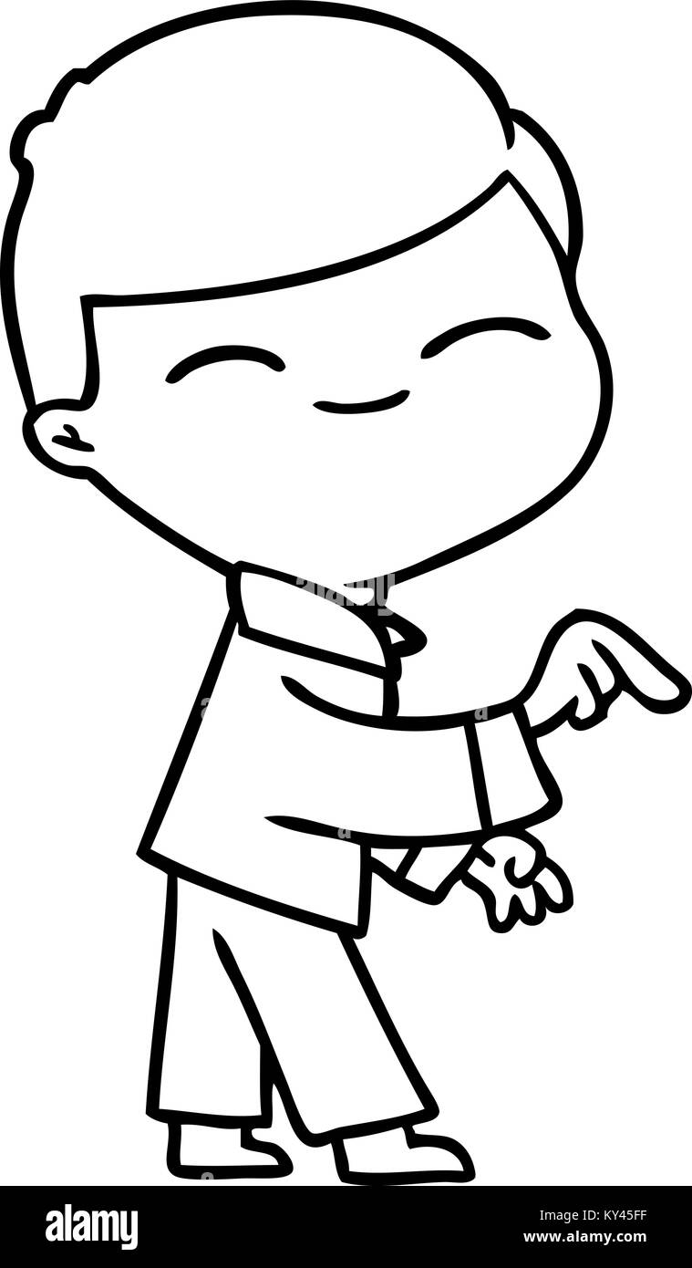 Smiling man pointing finger Black and White Stock Photos & Images - Alamy