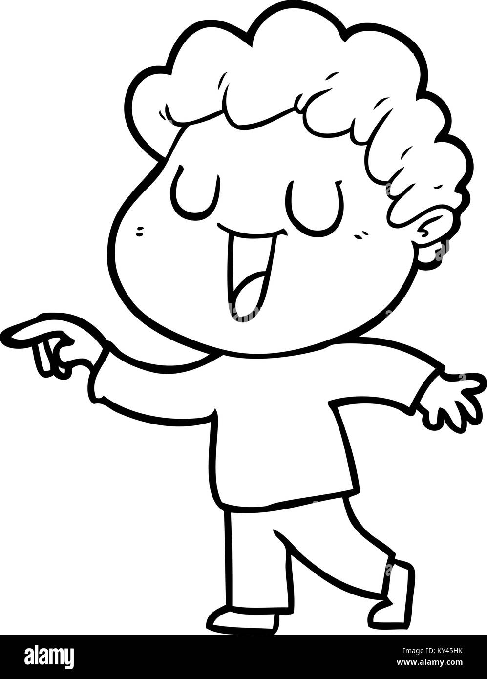 laughing cartoon man pointing Stock Vector Image & Art - Alamy